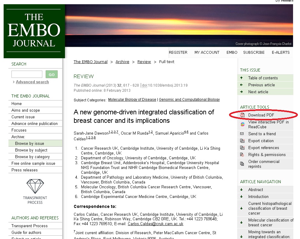 Enfermedades Cancerigenas: PUBMED