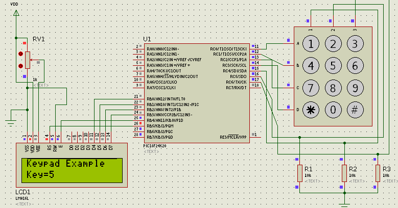 Learning PIC Programing with XC8 Compiler: Keypad