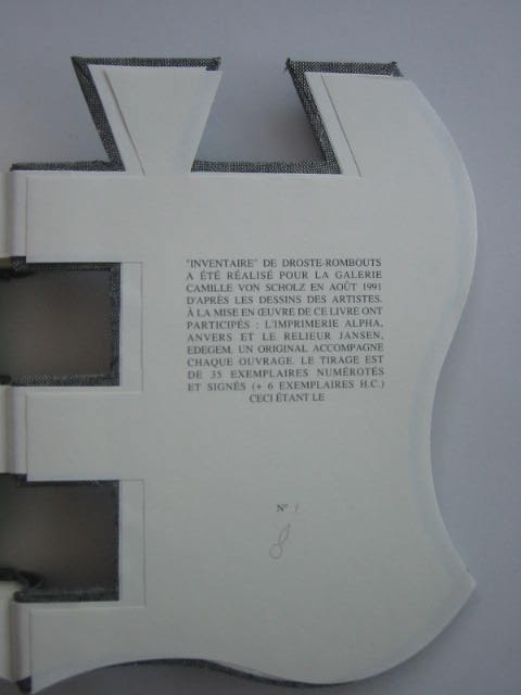 Livres d'Artistes: Guy ROMBOUTS / Monica DROSTE (12)