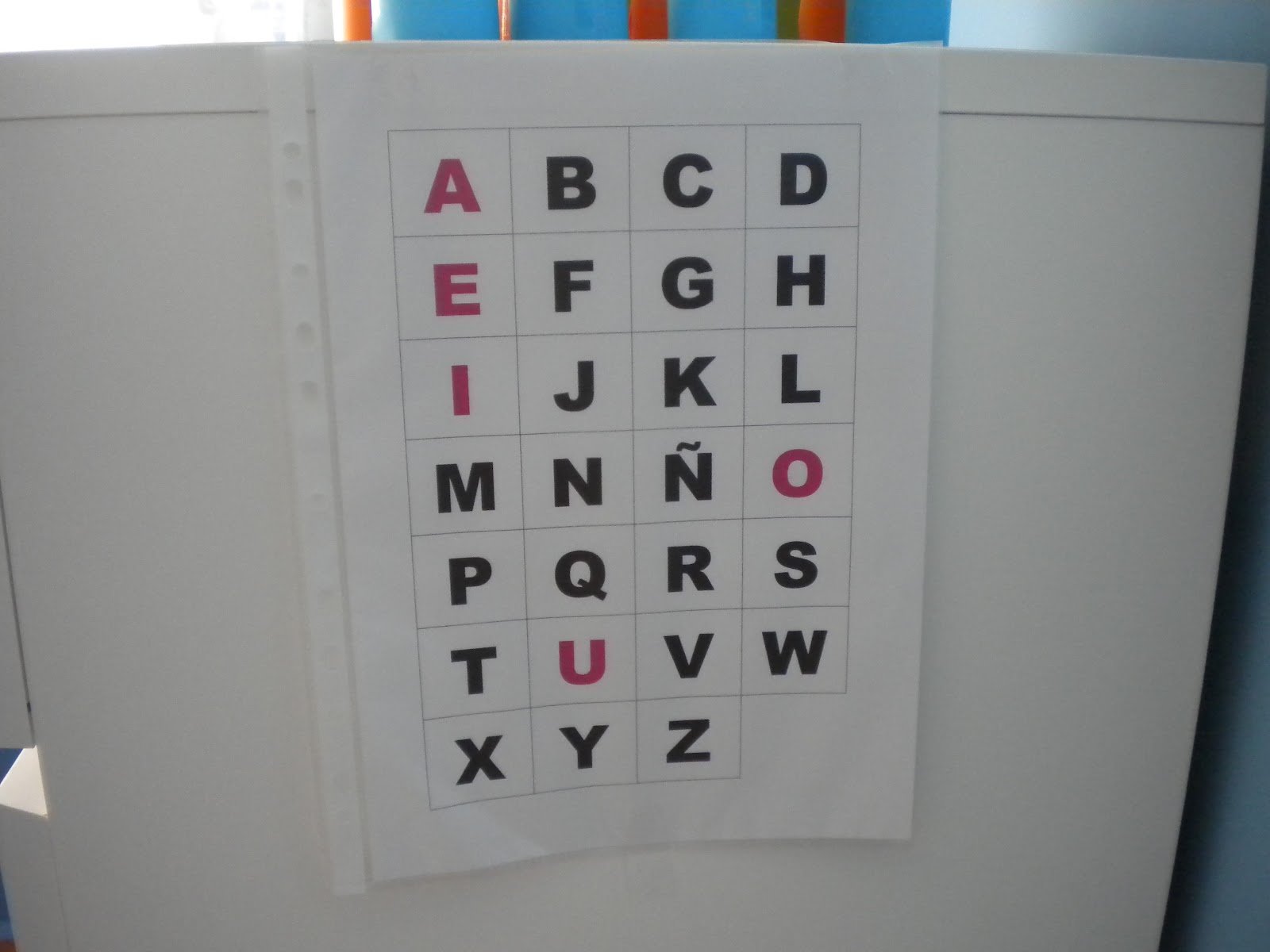 B aprende en casa: Cambiamos el abecedario fijo