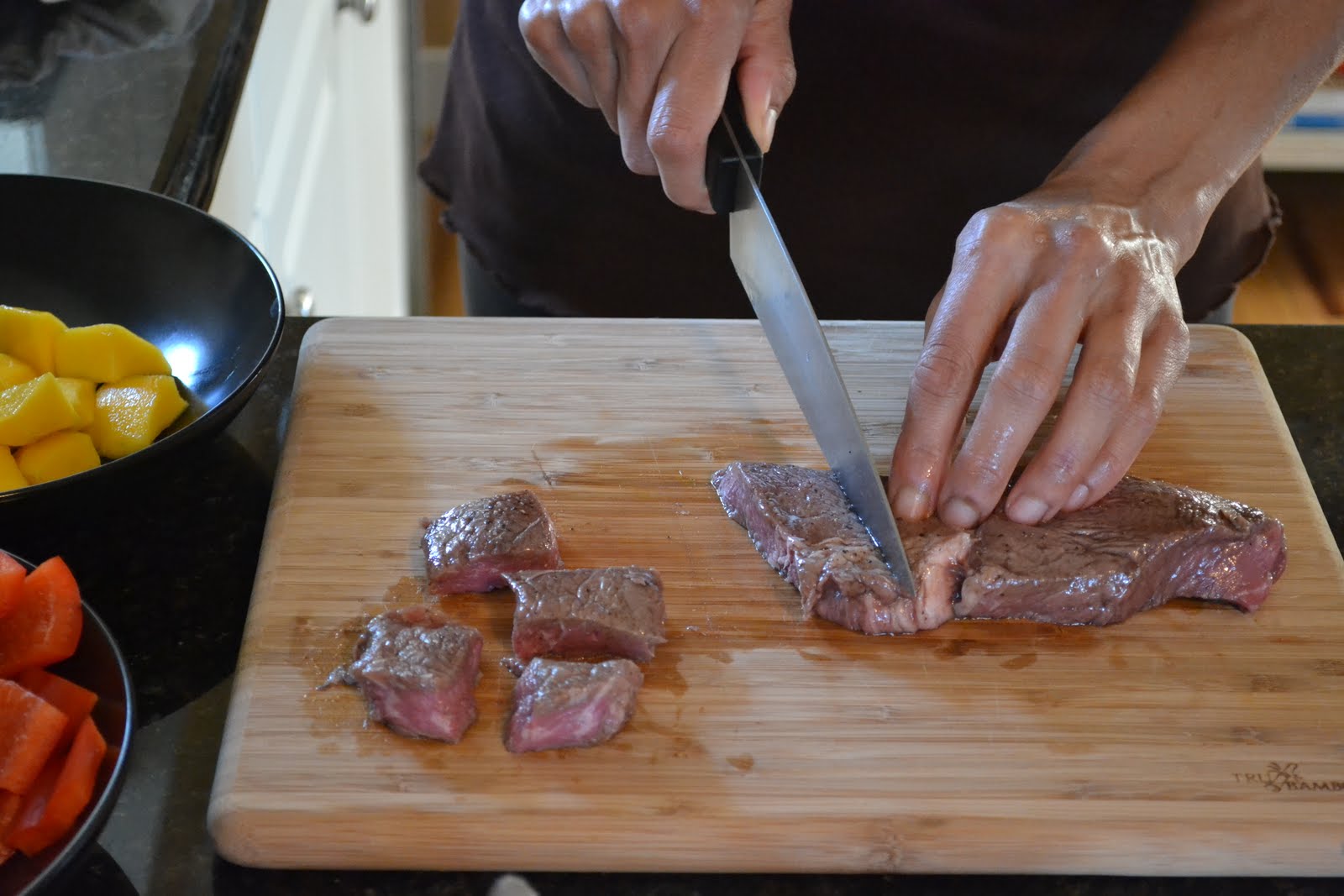 Real Food Daily: Grilled Steak Kabobs with Mango