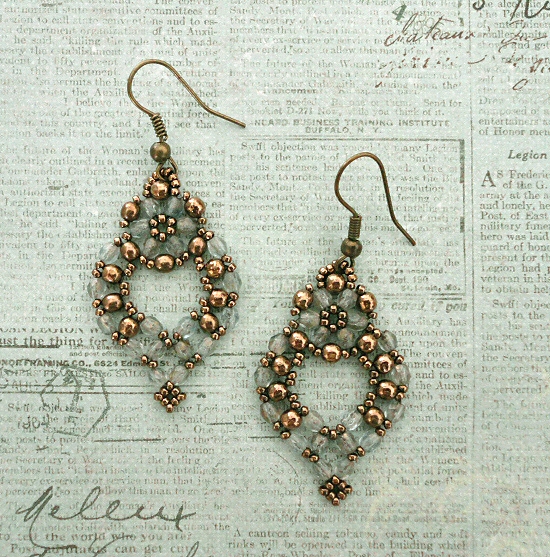 Linda's Crafty Inspirations: Free Beading Pattern - Princess Earrings