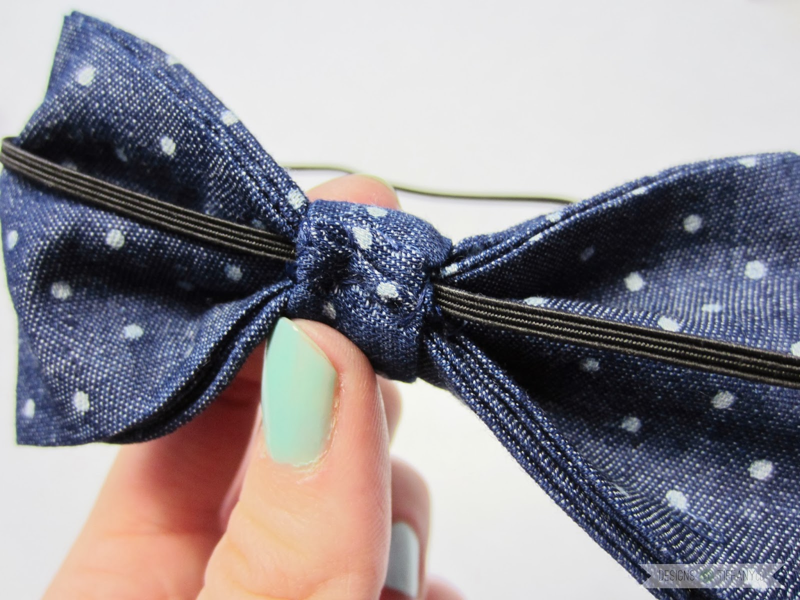 Fabric Bow Headband Tutorial - Designs by TiffanyCo