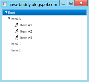 Java-buddy: Javafx Treeview With Icon
