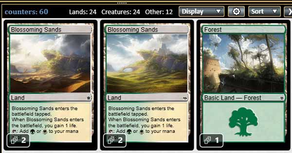 Magic the Gathering Adventures: [Standard] White Green Counters ...