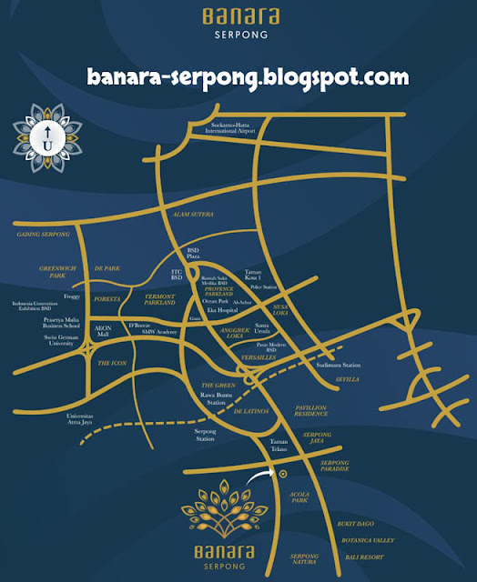 Banara Serpong Map Location / Peta Lokasi - Banara Serpong
