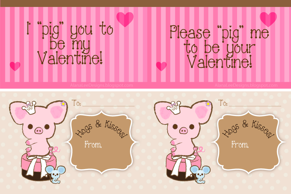 Alana Lee Designs ~ Designs with Personality: Free Printable Piggy Girl ...