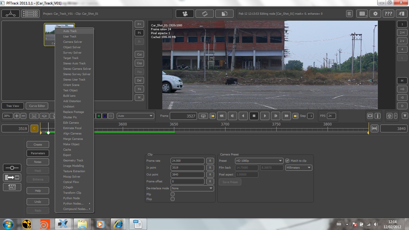 Camera Tracking and Matchmoving in PF Track | DFX-ology