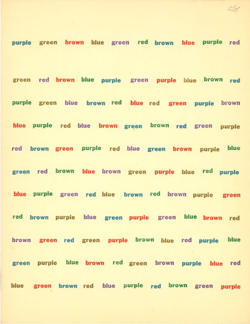 Jasper Johns and the Stroop Effect