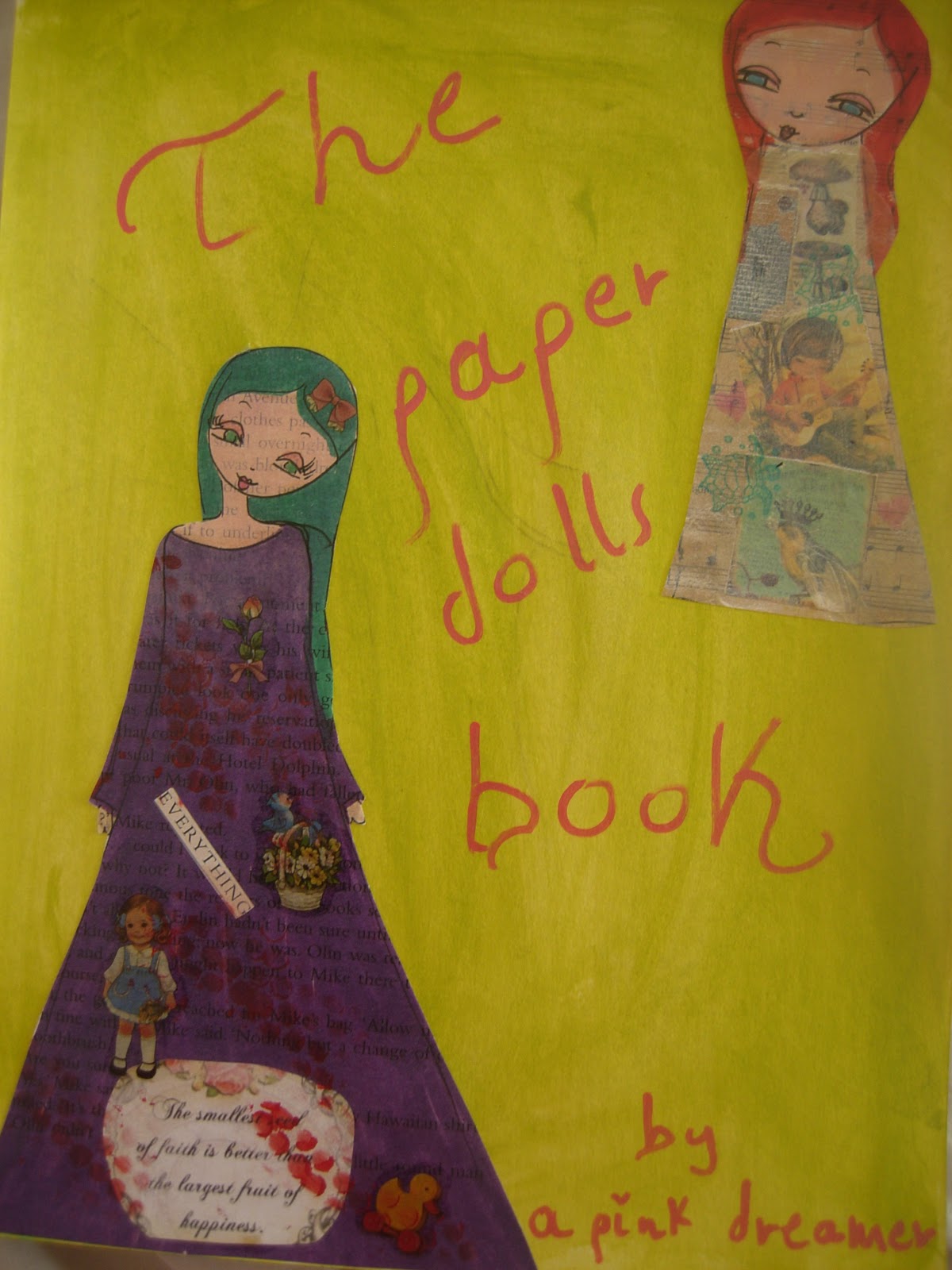 A PINK DREAMER: How to make paper dolls!- A colouring book!/Πως να ...