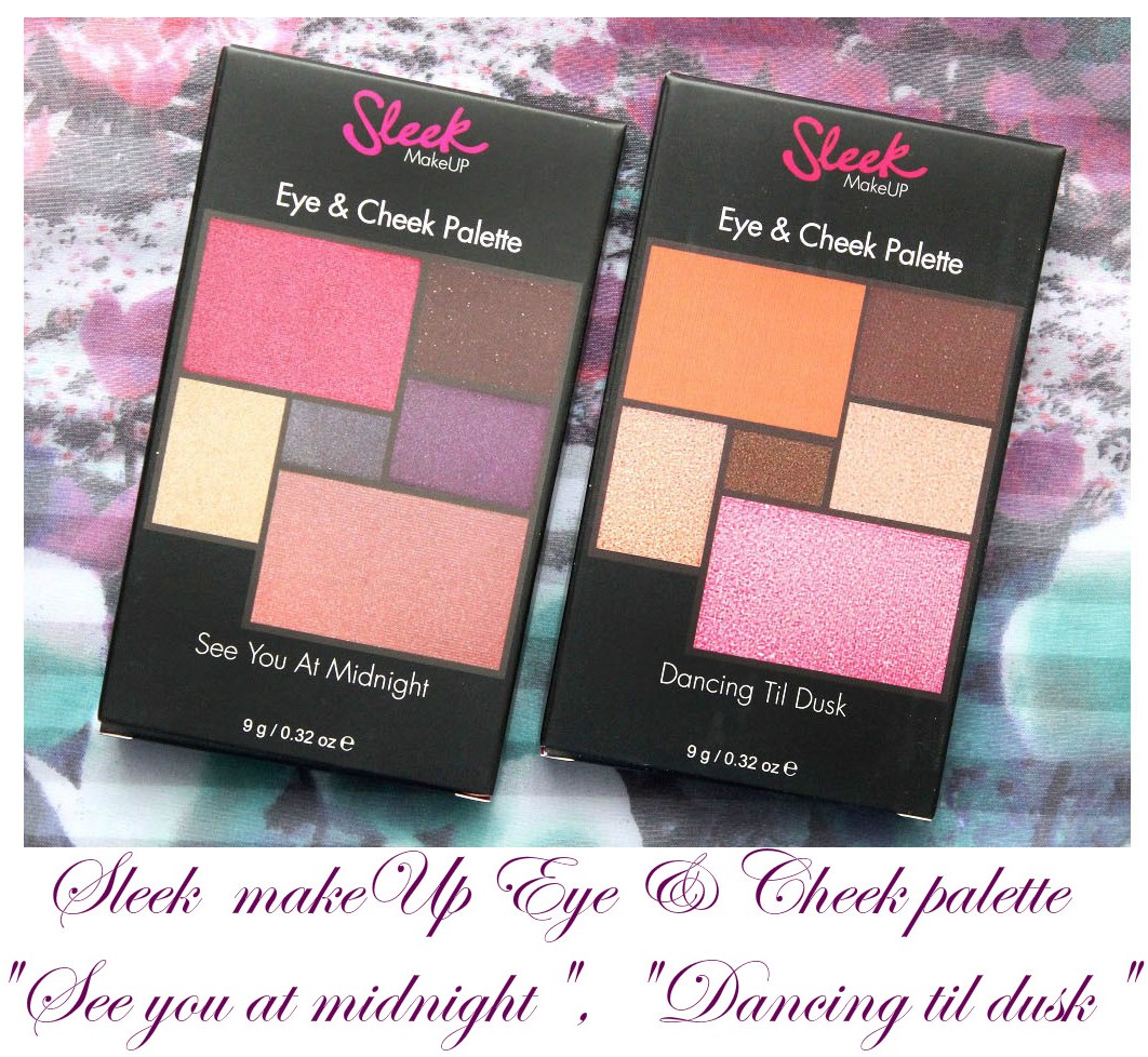 Sleek makeup Eye & cheek palette "See you at midnight", "Dancing til dusk"