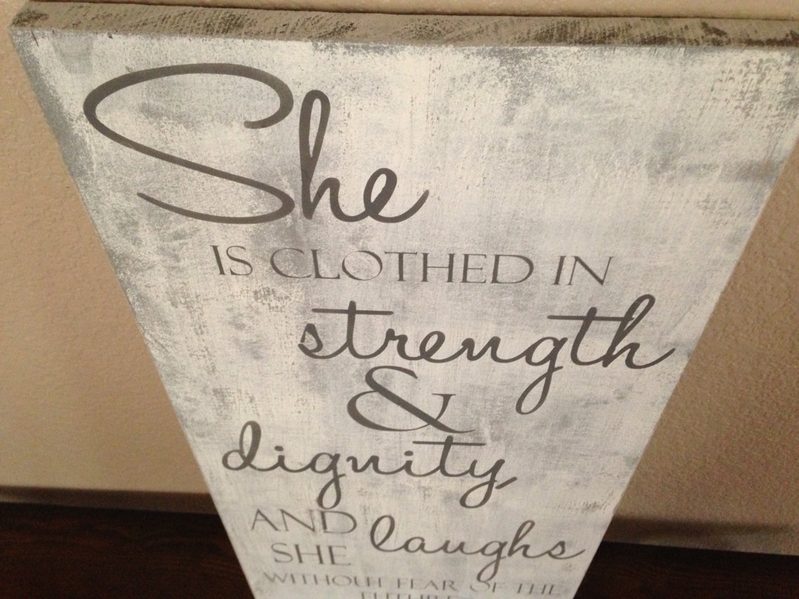 Auction: Proverbs 31 Wooden Sign | Heart Strings