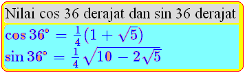 Bagaimana Mencari Nilai cos dan sin 36 derajat? ~ Konsep Matematika (KoMa)