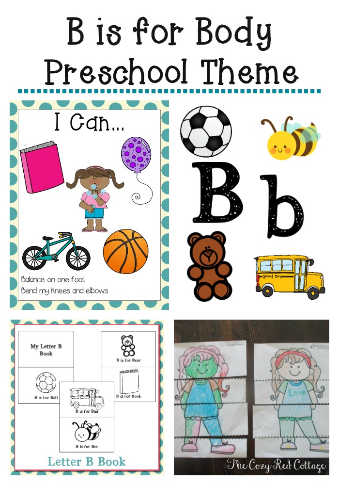 The Cozy Red Cottage: B is for Body Preschool Theme