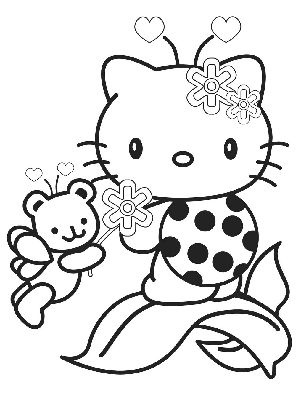 JARDIM COLORIDO DA TIA SUH: Hello Kitty para pintar ou imprimir