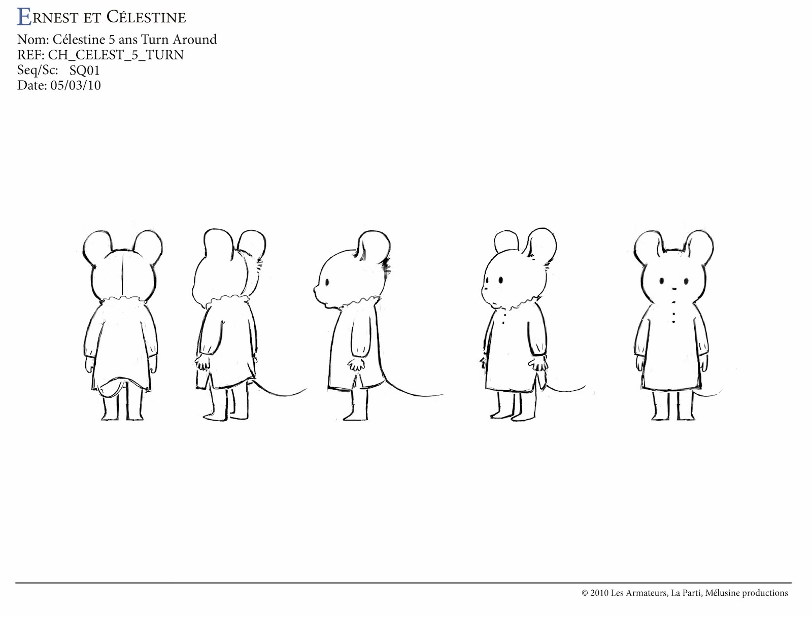 Living Lines Library: Ernest et Célestine (2012) - Character Design