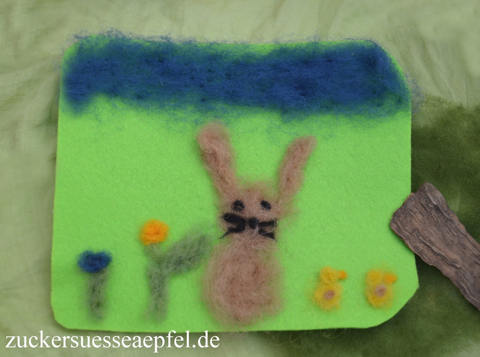 Eine Anleitung für süße Frühlingsbilder selber filzen | ♥ Zuckersüße ...