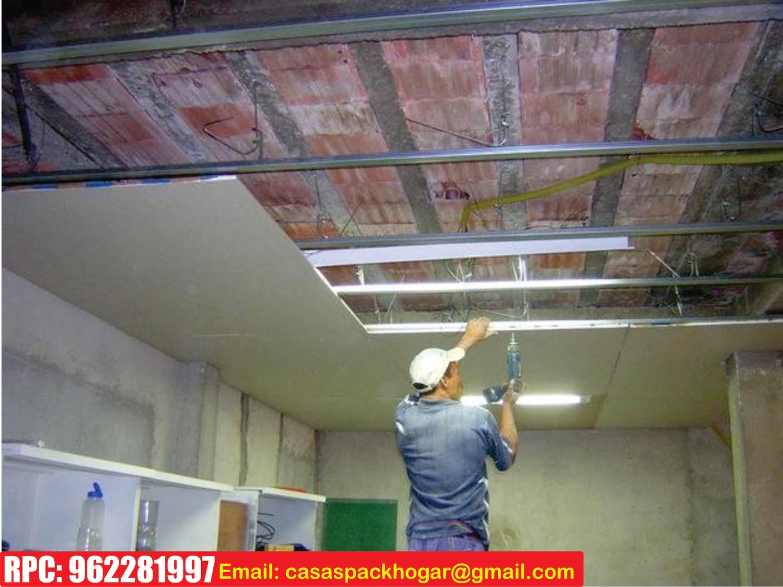 techos falsos en drywall - PACKHOGAR