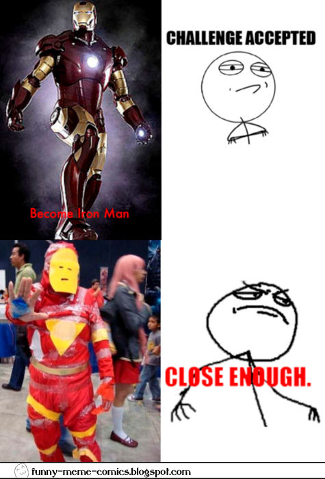 Meme Comics: Iron man costume