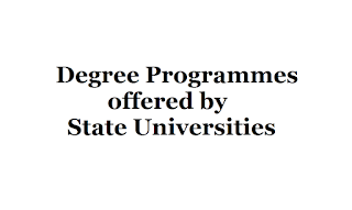 Degree Programmes offered by State Universities - LANKASTUDY