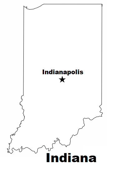 Blog de Biologia: Indiana Map coloring page