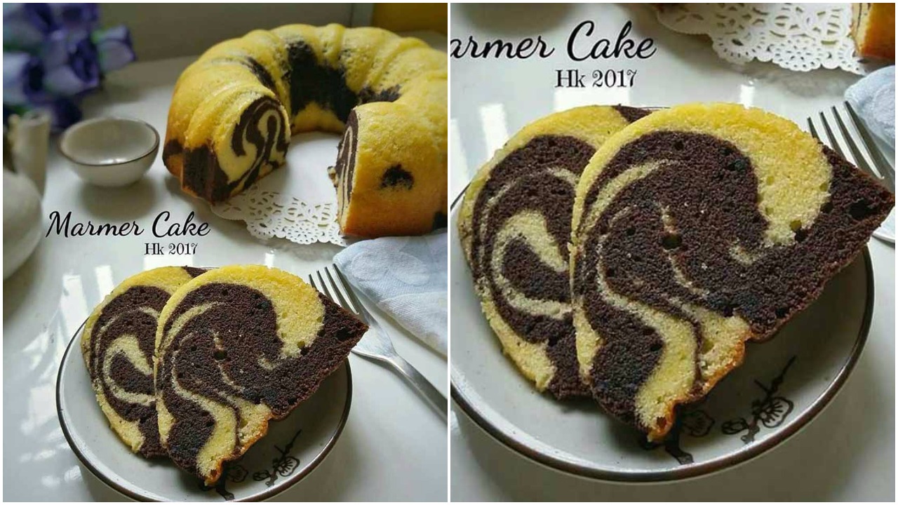 Resep Membuat Marmer Cake Jadoel Yang Enak, Empuk dan Lembyuuuut by ...