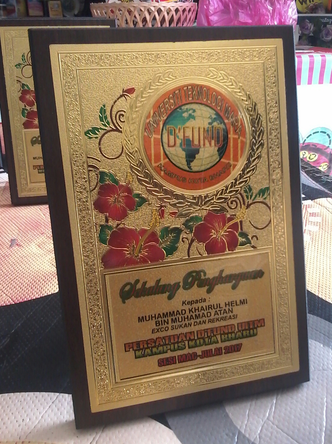 Kad Kahwin Idea Creative: Plaque Cenderahati