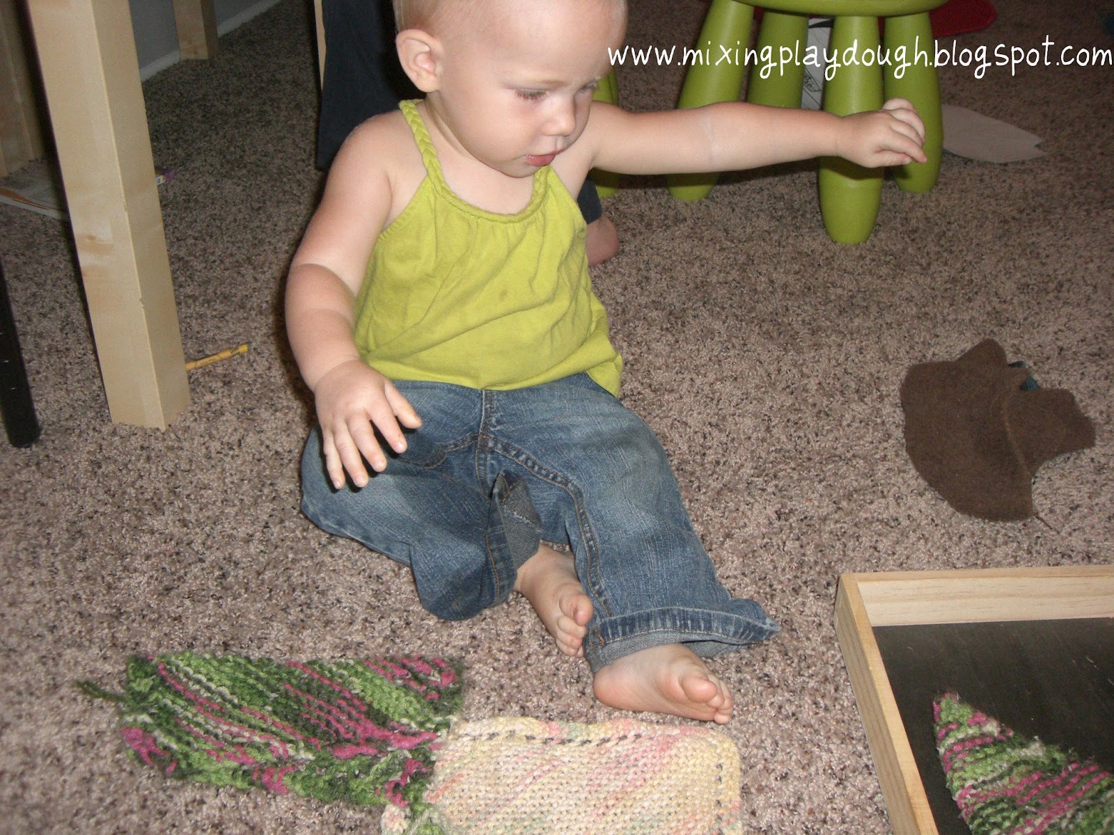 Mixing Playdough: Practical Life Activities- Day 1 Folding