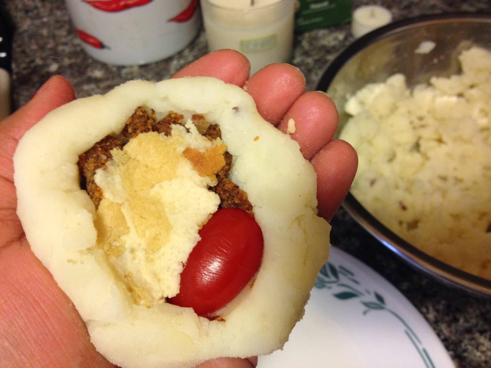 Stay-at-Home Vegan: Potato Puffs with Neat Filling