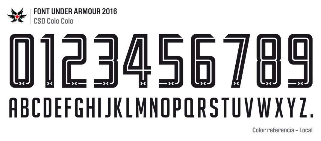 TIPOGRAFIAS Y FONTS: Font Colo Colo / Under Armour 2016