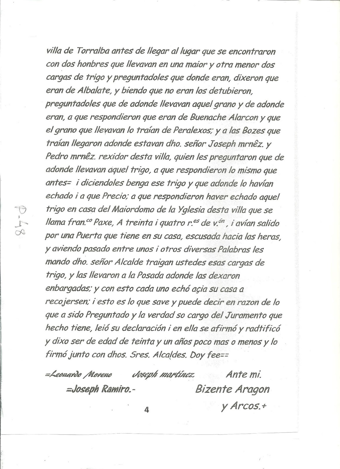 El Rincón de Albalate de las Nogueras: Declaraciones de don Gregorio de ...