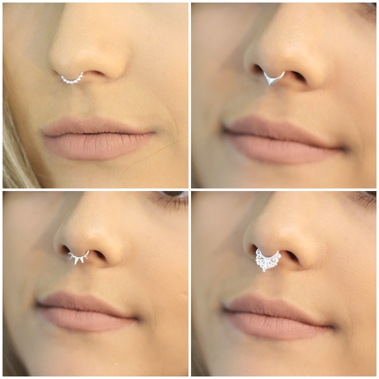 Gabriela Cravo e Canela: Minha coleção de piercings de septo - Furo ou ...