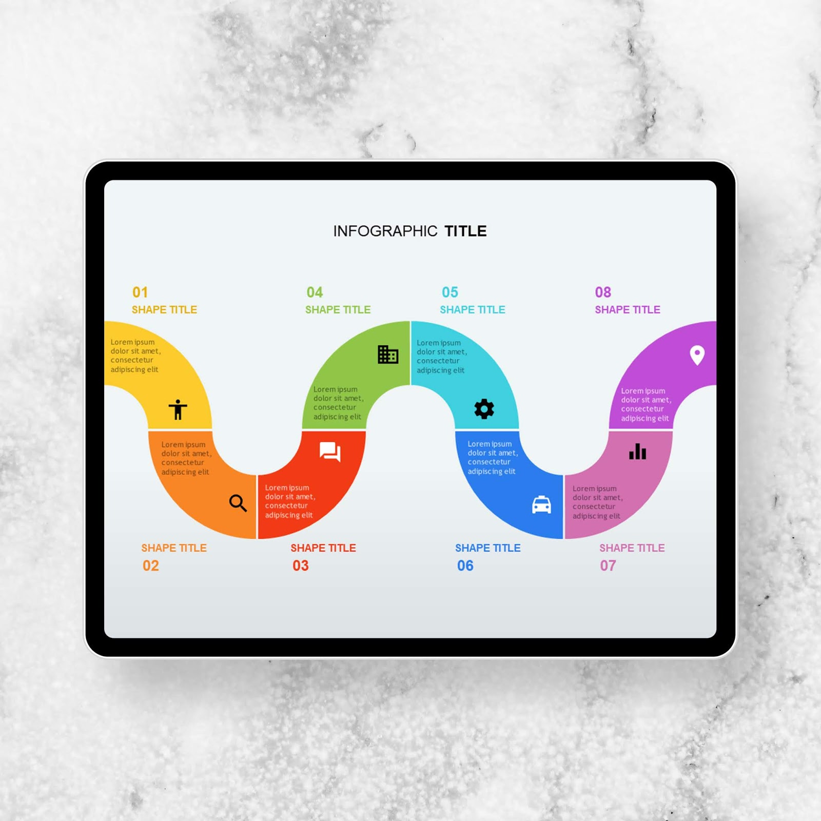 Wave Connection Divide PowerPoint Templates - PowerPoint Free