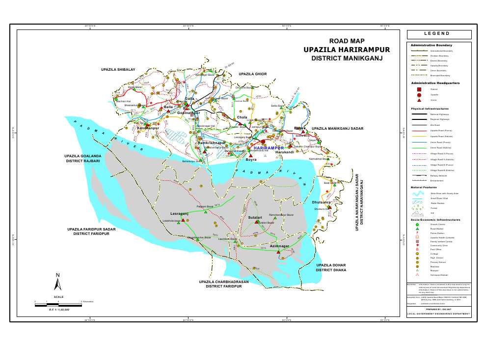 Mouza & Land Use Maps of Harirampur Upazila, Manikganj, Bangladesh ...