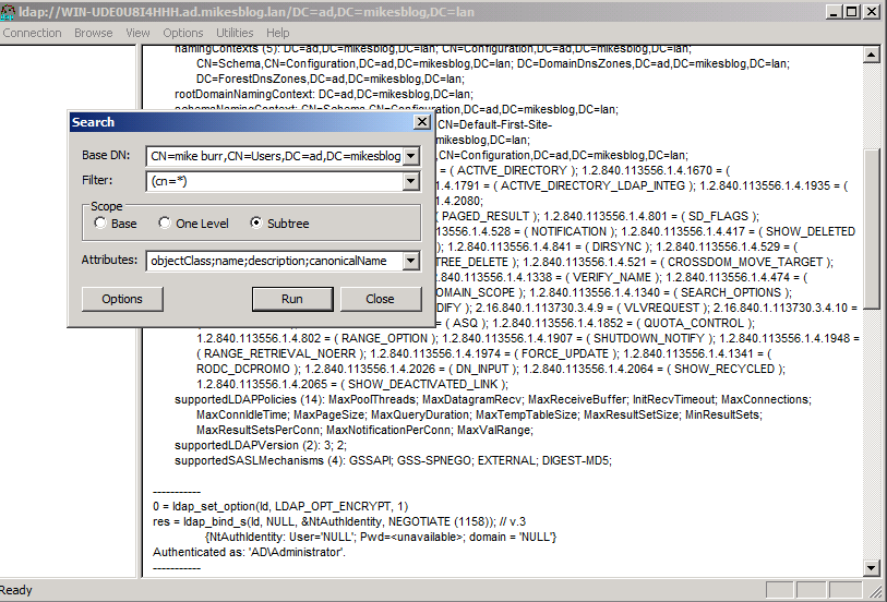 Mike's Technology and Finance Blog: Active Directory Leaf Object: Confirm Subtree Deletion?