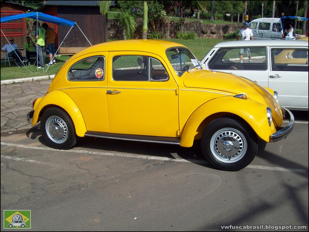 VW Fusca Brasil: Cores - Amarelo Safari