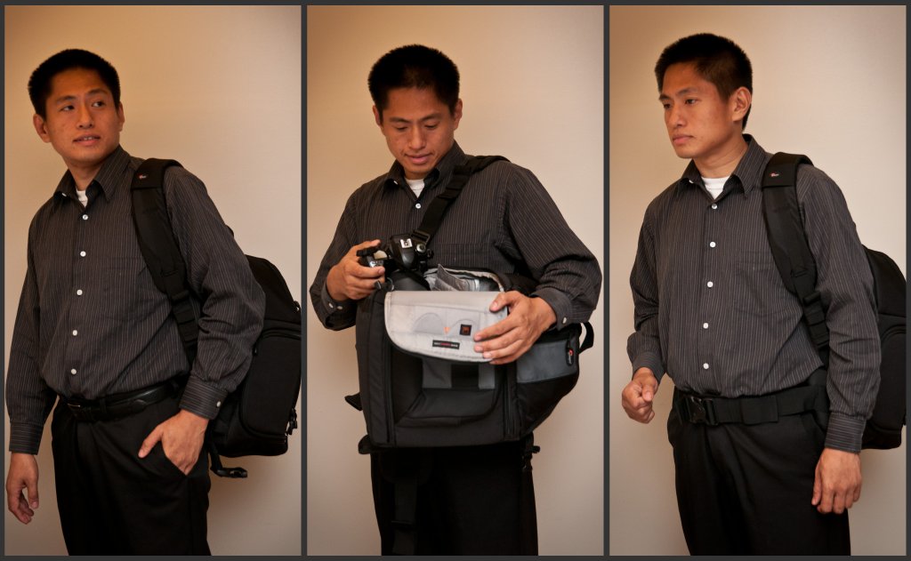 Better Family Photos: Camera Bag for 2 Cameras: LowePro Slingshot 302 AW