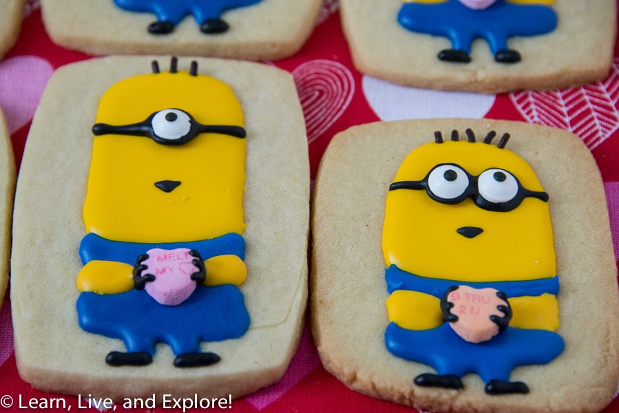 Minion Sweetheart Cookies ~ Learn, Live, and Explore!