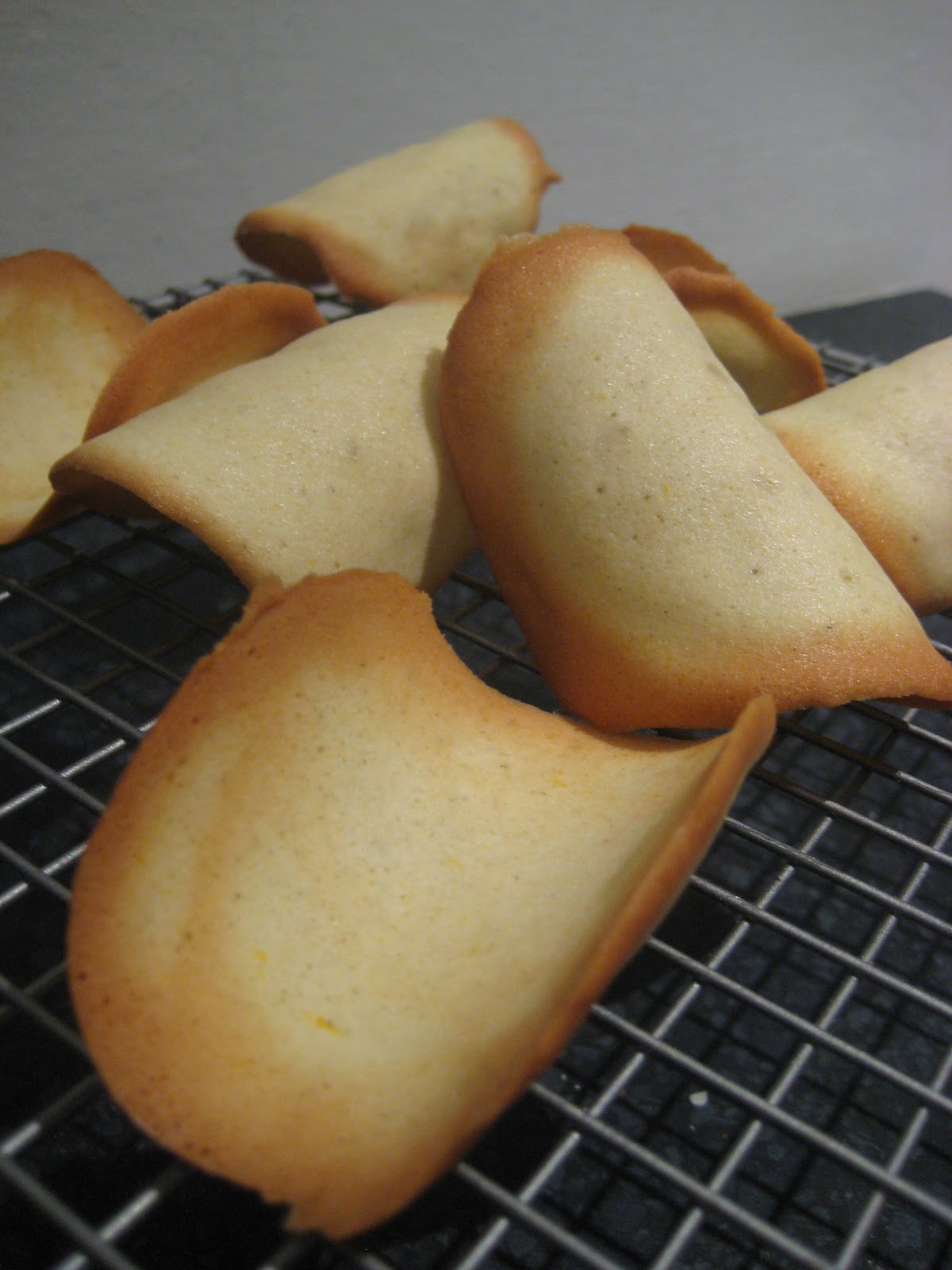 Let them eat (gluten free, lactose free) cake!: Orange tuile biscuits