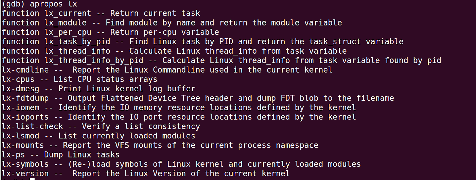 Debugging Linux Kernel using KGDB Part 9 - Using Linux Provided GDB Scripts Debugging Linux Kernel using KGDB Part 9 - Using Linux Provided GDB Scripts