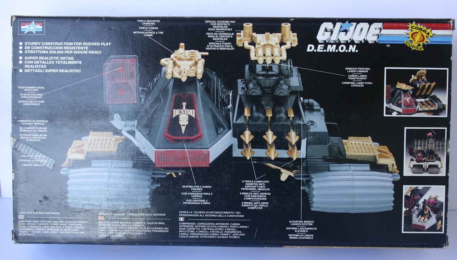 EL DRAGON DORADO: GIJOE GI JOE DEMON WITH FERRET - HASBRO 1989