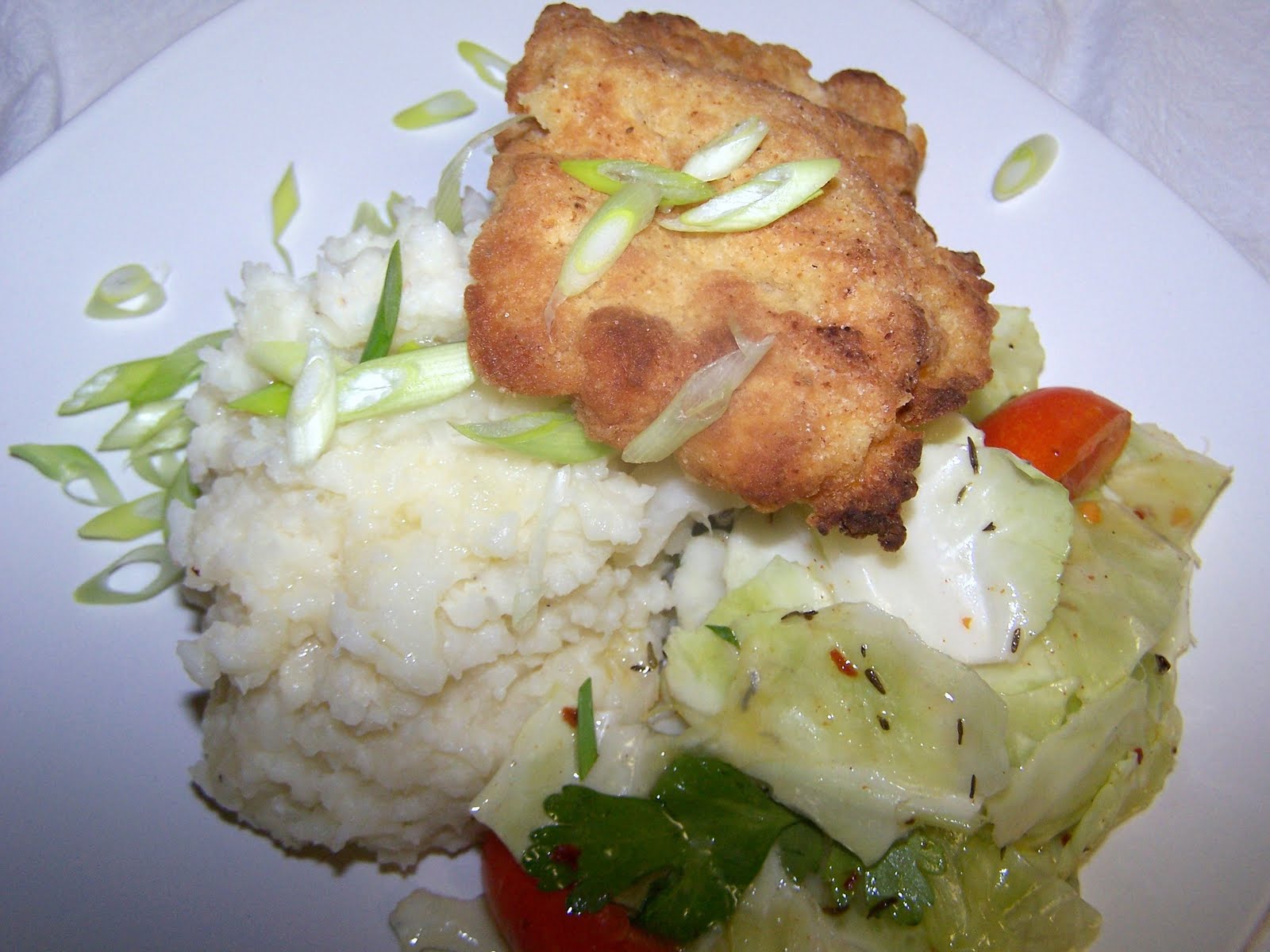 EZ Gluten Free: Oven Fried Chicken with Garlic Mashed Potatoes and ...