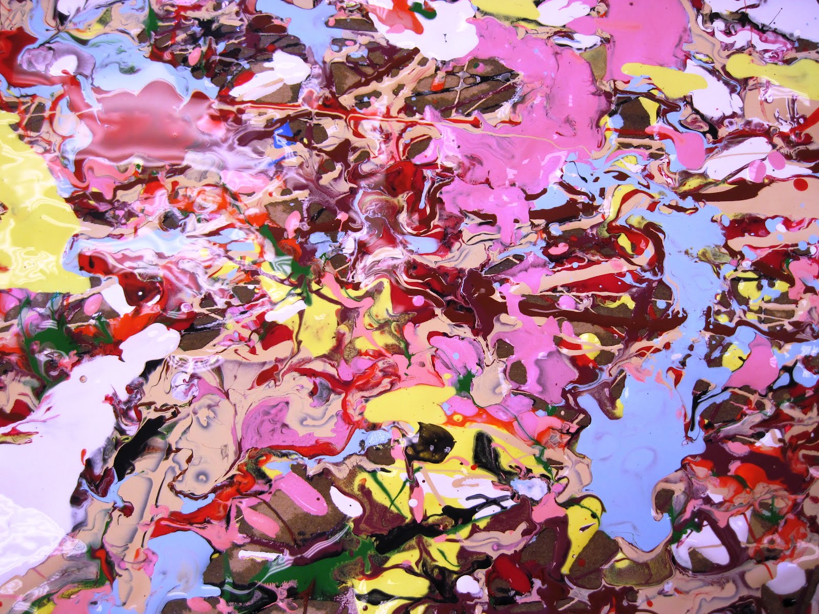 There's a Dragon in my Art Room: Jackson Pollock - day 1 of the mess