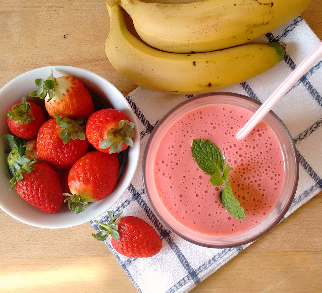 Cooking Chef: Smoothie de morango e banana