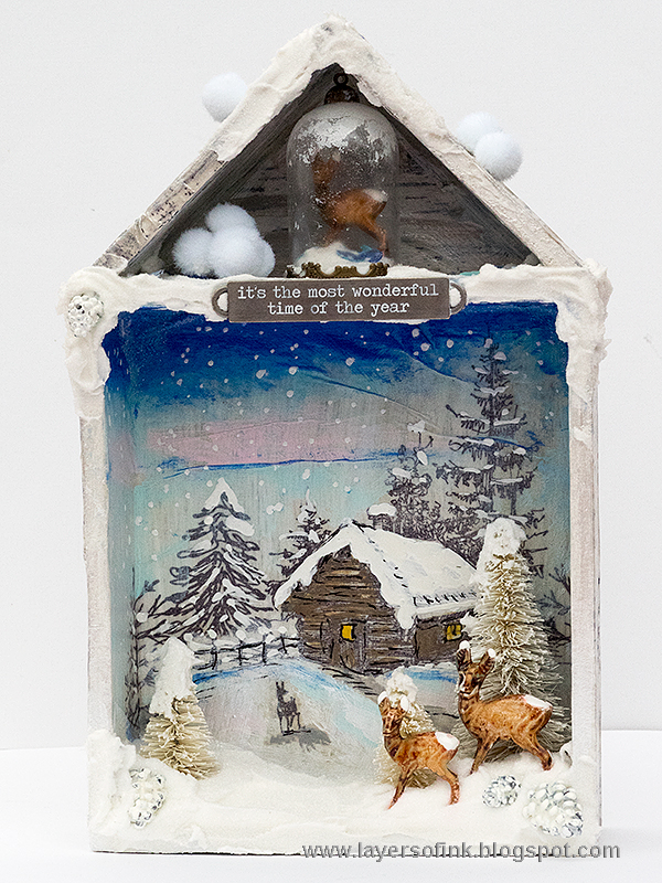 Layers of ink: Deer Winter Shadow Box Tutorial