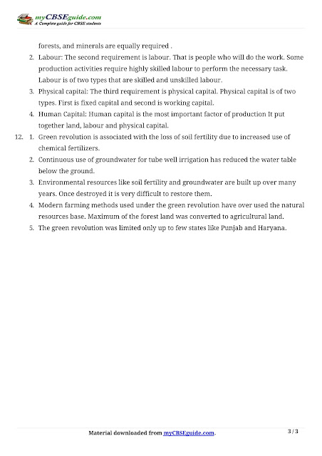 The story of village palampur 9th economics chapter 1: Sample Question ...