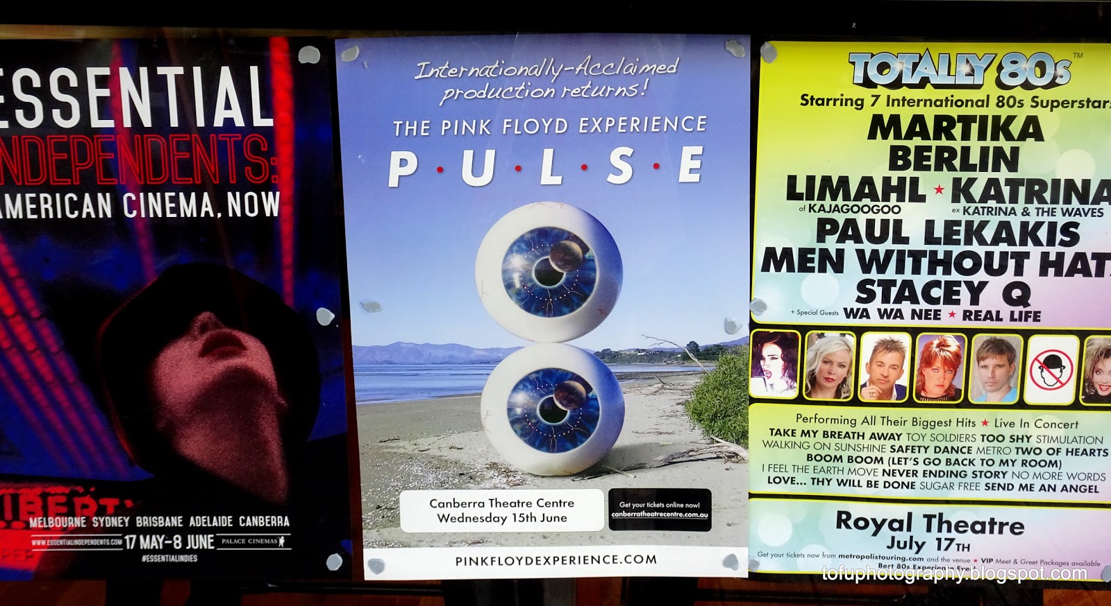 Tofu Photography: Pink Floyd Experience Pulse poster in Civic, Canberra