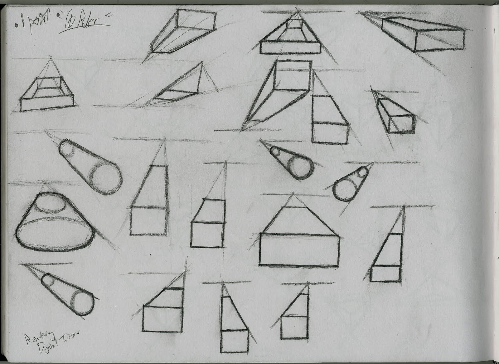 Perspective circles... | One point perspective, Perspective drawing ...