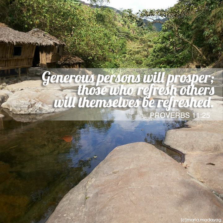 Marla Marla Marla: Proverbs 11:25