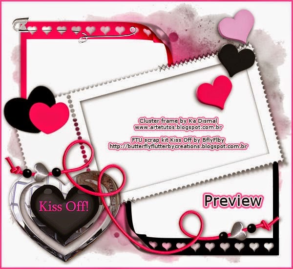 Creative Addictions Attitude: Valentine Cluster Frames